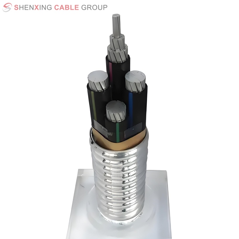 Low voltage YJHLV82 power cable | Cast XLPE insulation aluminum alloy interlocking armored PVC ...